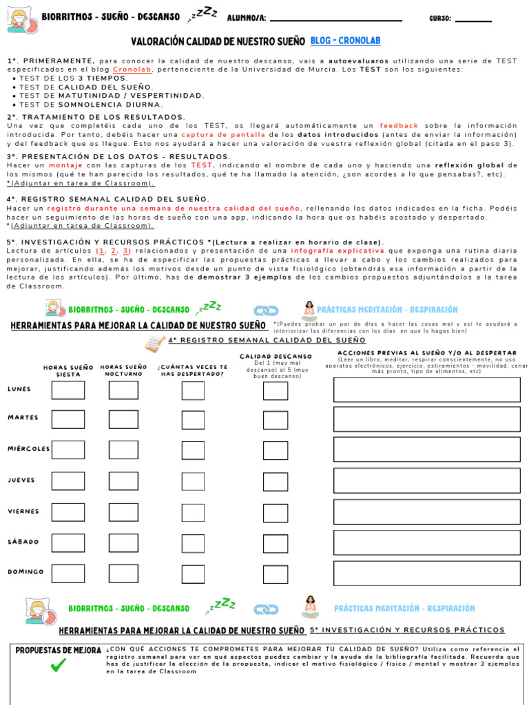 Biorritmos y Descanso | PDF | Dormir | Meditación