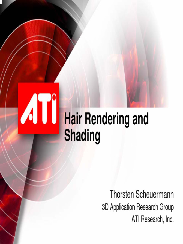 Hair Rendering | PDF | Shader | Rendering (Computer Graphics)