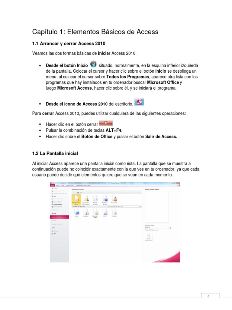 Microsoft Access | Descargar gratis PDF | Archivo de computadora ...