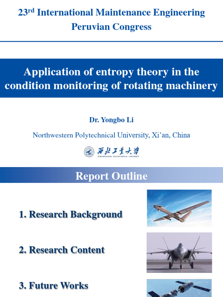 Application of Entropy Theory in The Condition Monitoring of Rotating ...