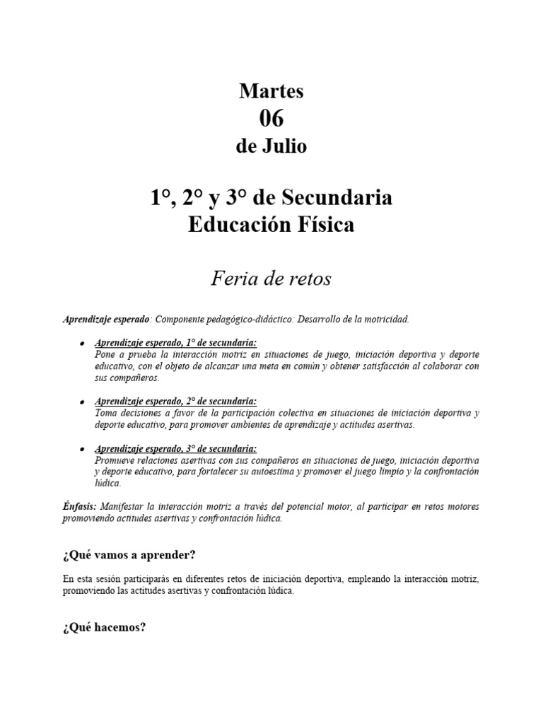 Retos de Educacion Fisica | PDF | Rodilla