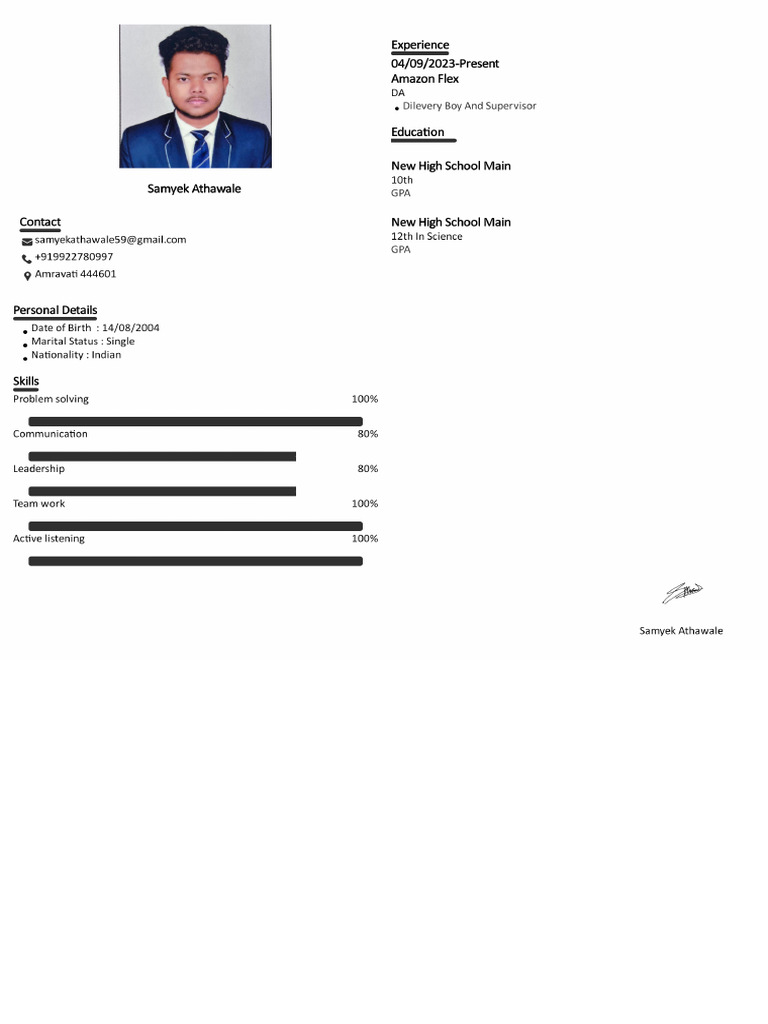 Samyek Vijay Athawale | PDF