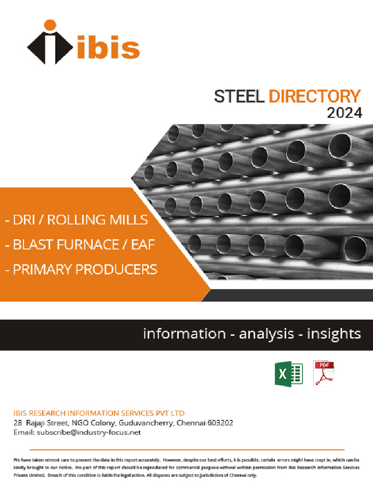 Ibis Steel Directory 2024 Sample | PDF | Steel | Steelmaking