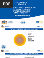 2025 Econ GR 12 Control Test Term 1 QP | PDF | Exchange Rate | Taxes