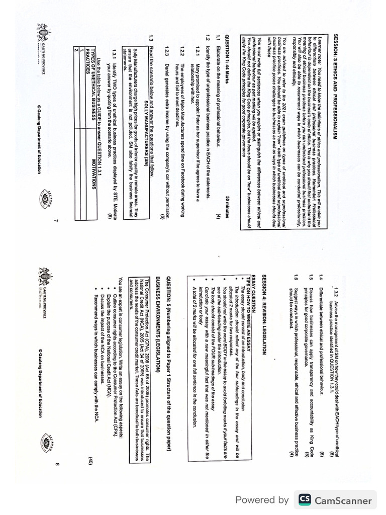 Business Roles Ssip Material For Practic | PDF