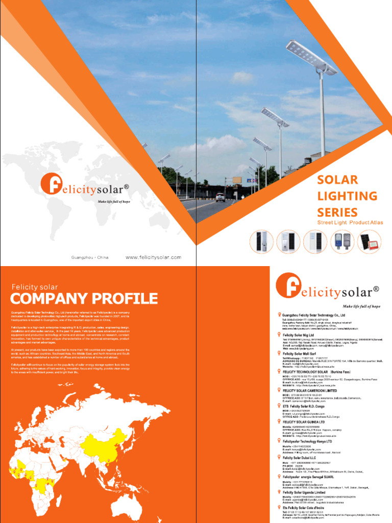 Felicity Solar Street Light Catalogue | PDF
