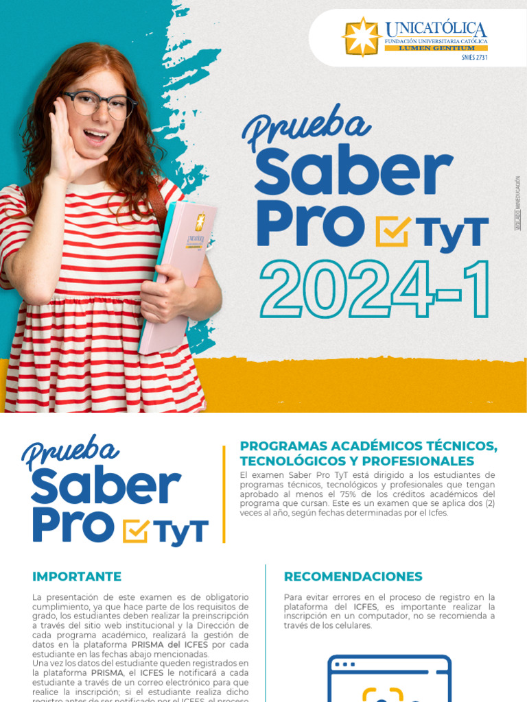 Pruebas Saber Pro 2024 1 | PDF | Colombia | Organizaciones educativas