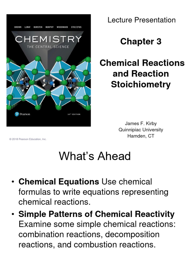 BLB 14e Ch03 Lecture | PDF | Stoichiometry | Mole (Unit)