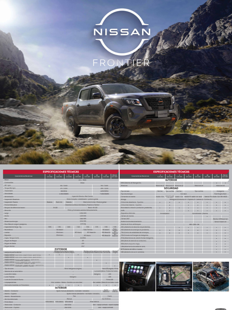 Ficha Tecnica Frontier 2021 | Descargar gratis PDF | Tracción en las cuatro ruedas | Diodo ...