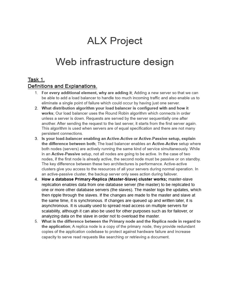 1 Distributed Web Infrastructure Pdf Load Balancing Computing Denial Of Service Attack