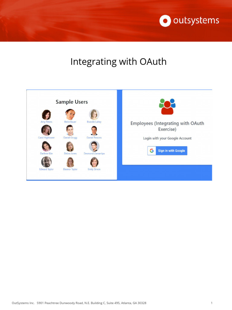 Integrating With OAuth Exercise | PDF | World Wide Web | Internet & Web