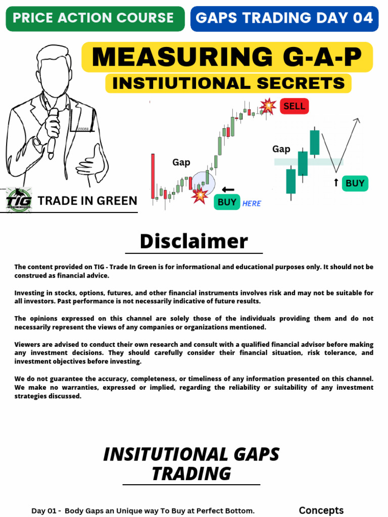 Gap Trading Measuring Gaps Gap 04 - Trade - in - Green | PDF ...