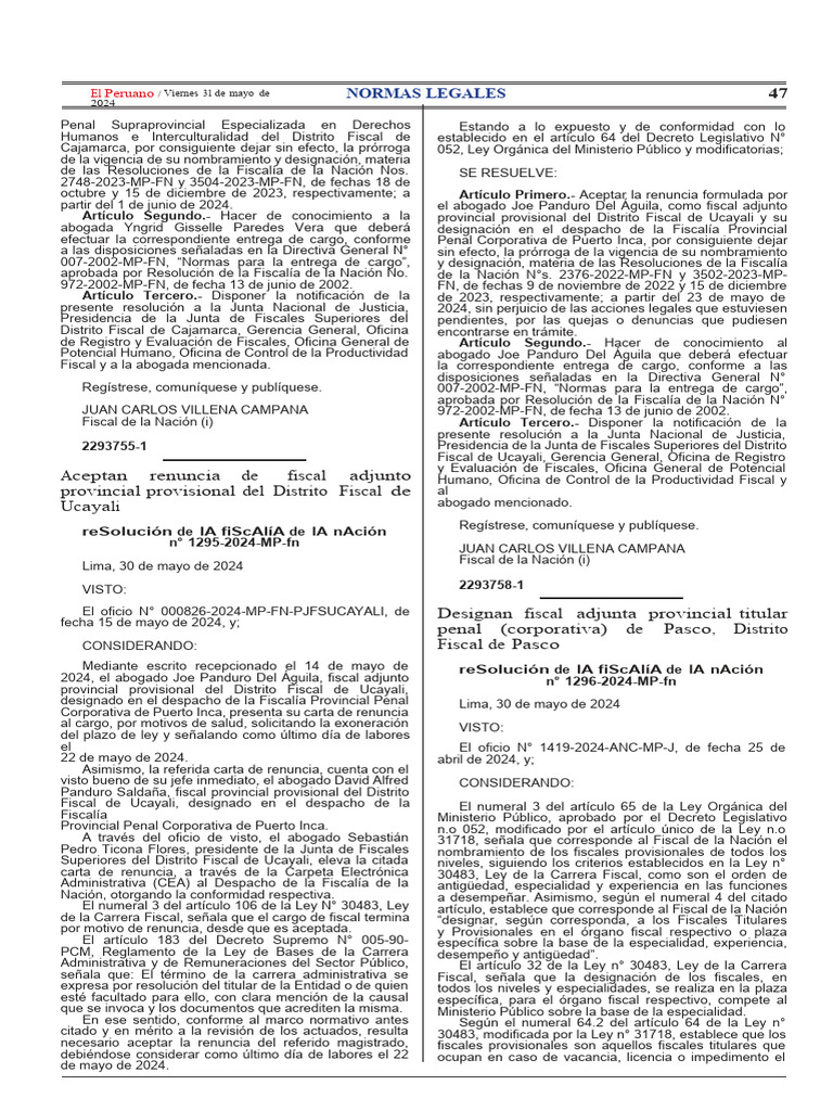 Normas Legales | PDF | Fiscal | Caso de ley