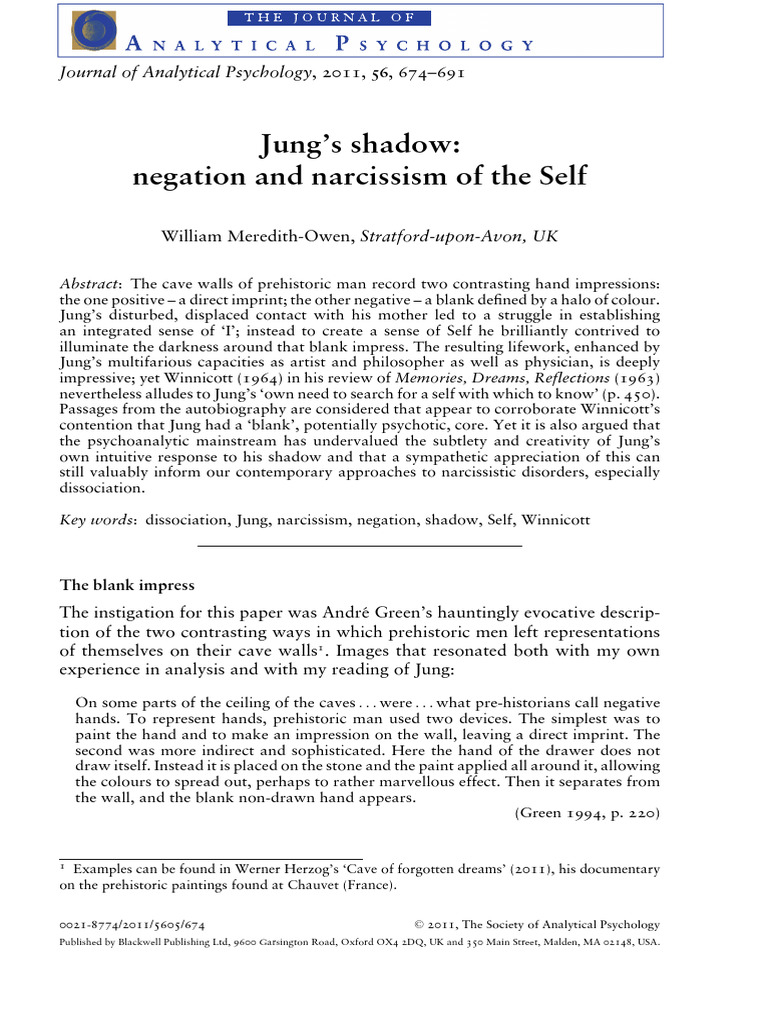 Jung Shadow | PDF | Carl Jung | Psychoanalysis