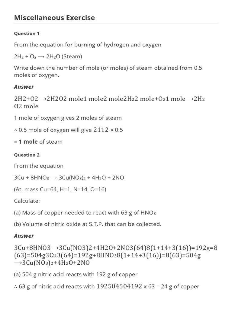 Ch-5 Chem Miscell | PDF | Molecules | Ammonium