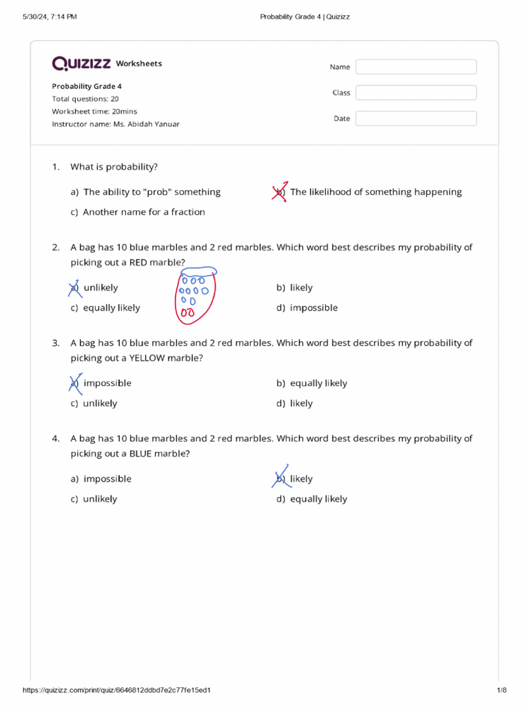 Exercise Probability | PDF