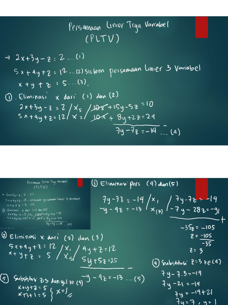 SPLTV Dan Logaritma | PDF