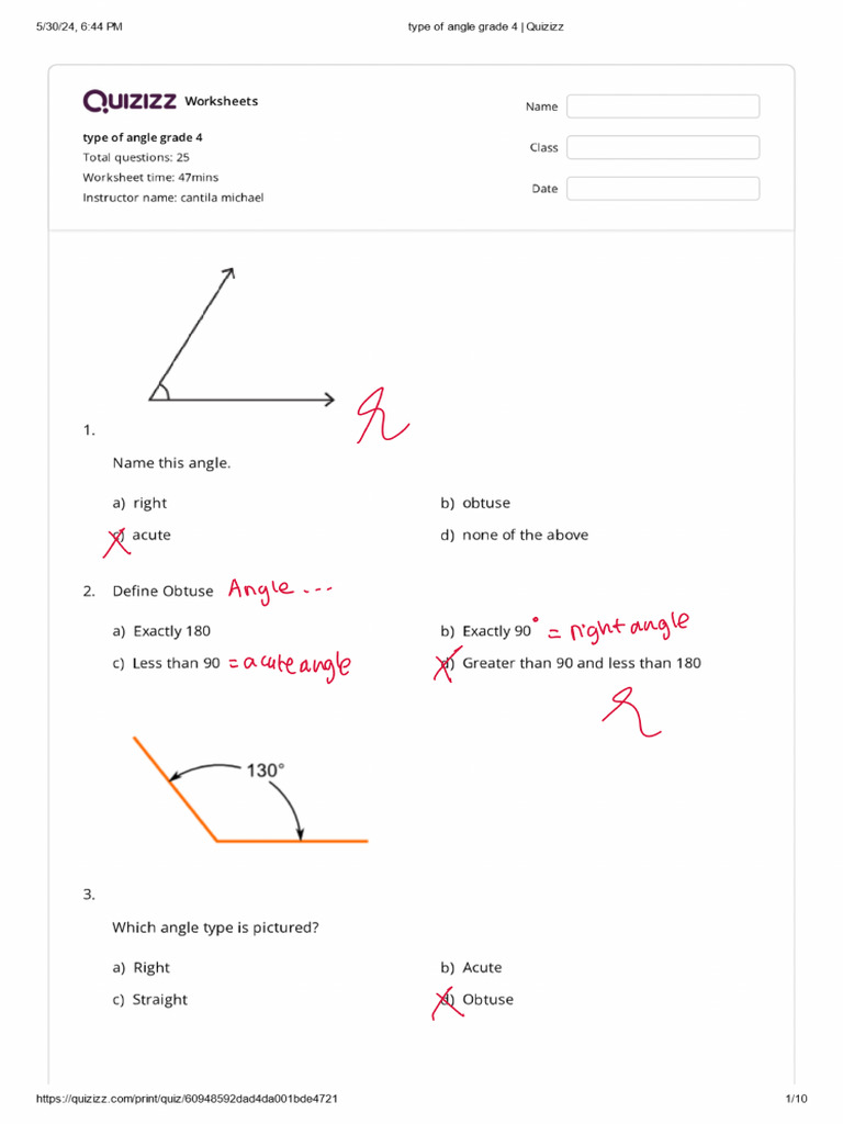 Exercise Angle | PDF