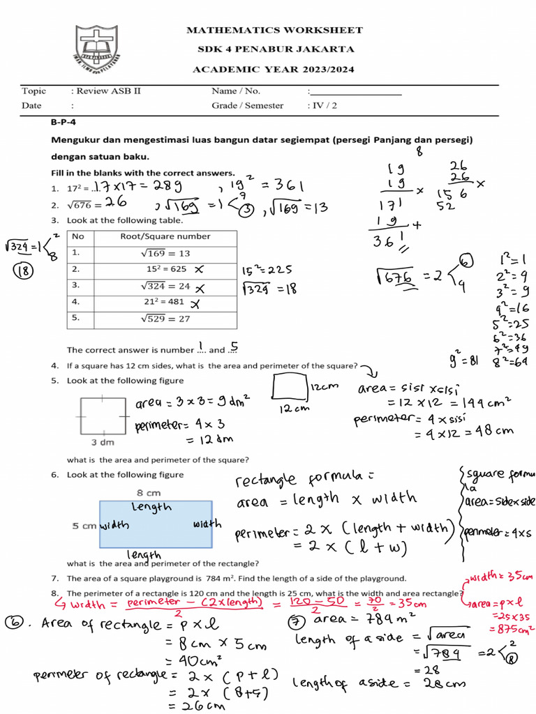 Dek Christvan 300524 Square Number | PDF