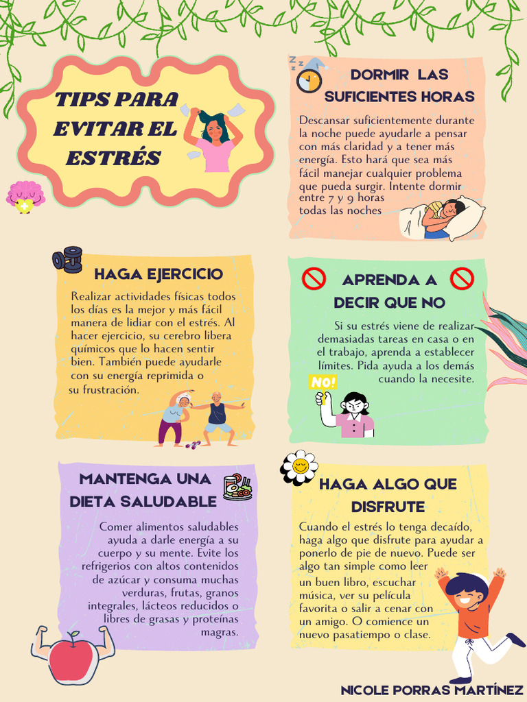 l8997-TIPS PARA EVITAR EL ESTRES | PDF | Relaciones personales, crianza ...