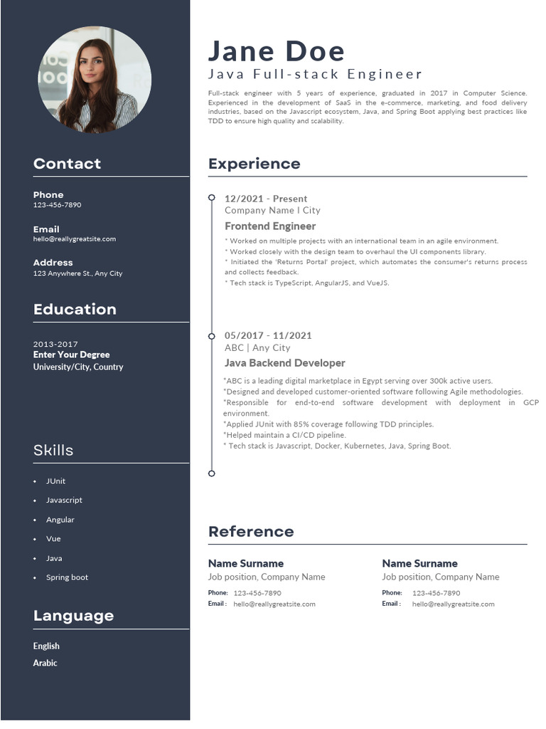 CV Example For Webinar | PDF | Angular Js | Systems Engineering