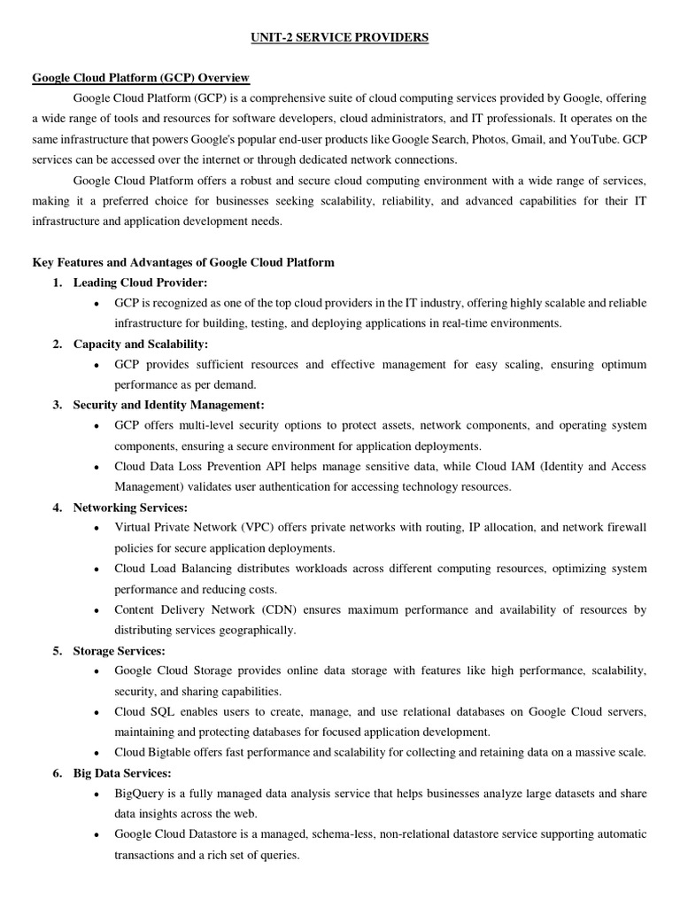 Unit 2. Part 2 - Service Providers | Download Free PDF | Cloud ... Unit 2. Part 2 - Service Providers | Download Free PDF | Cloud ...