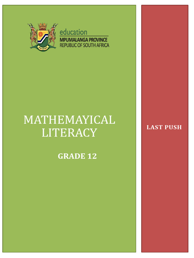 Maths Lit Study Guide 2020 Grade 12 | PDF | Credit Card | Interest
