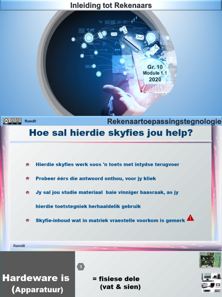 Gr.10 RTT Mod 1.1 - Inleiding Tot Rekenaars | PDF