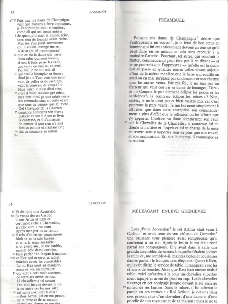 Troyes Lancelot | PDF