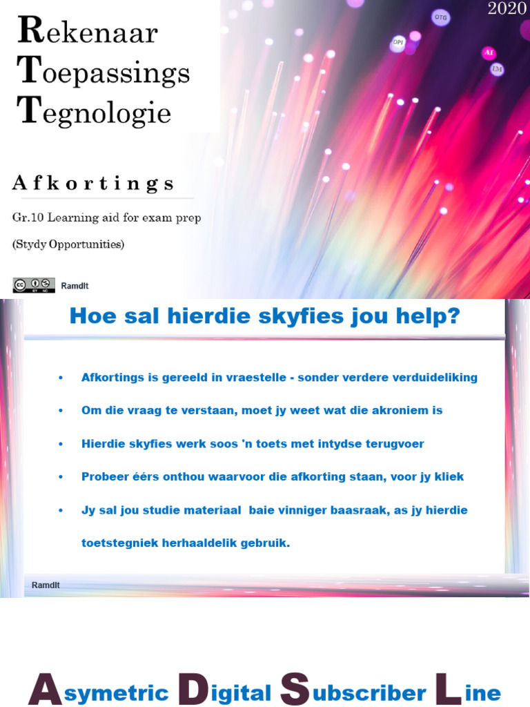 RTT Teorie Afkortings - Gr.10 | PDF | Computing | Computer Engineering