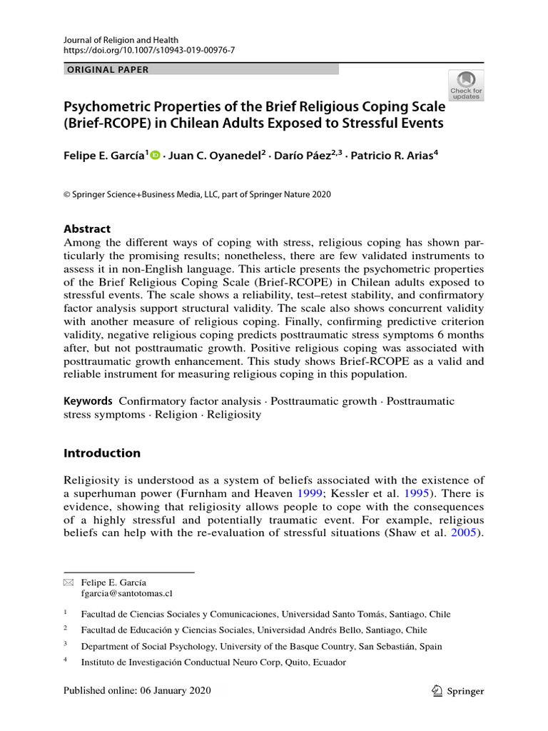 Artigo 1 | PDF | Psychology | Behavioural Sciences