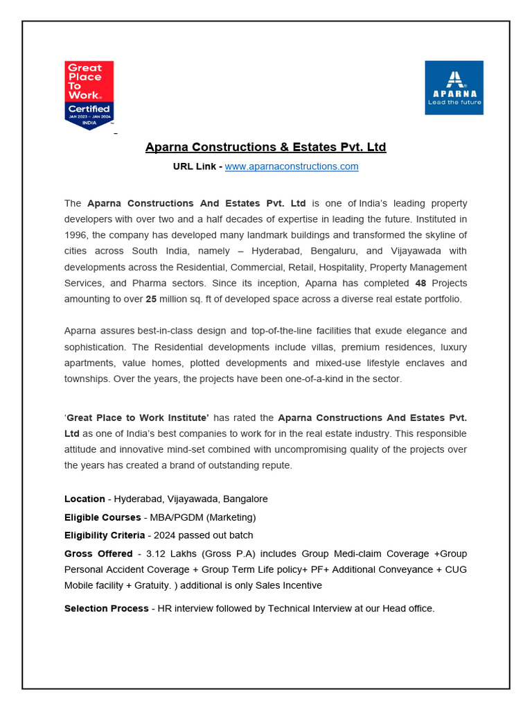 Aparna Introduction | PDF