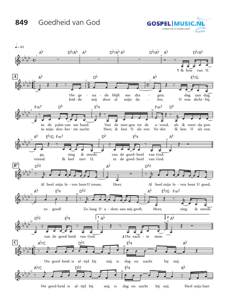 OPW849LS - Goedheid Van God | PDF
