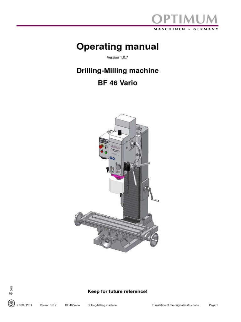 BF46 Vario GB | PDF | Safety