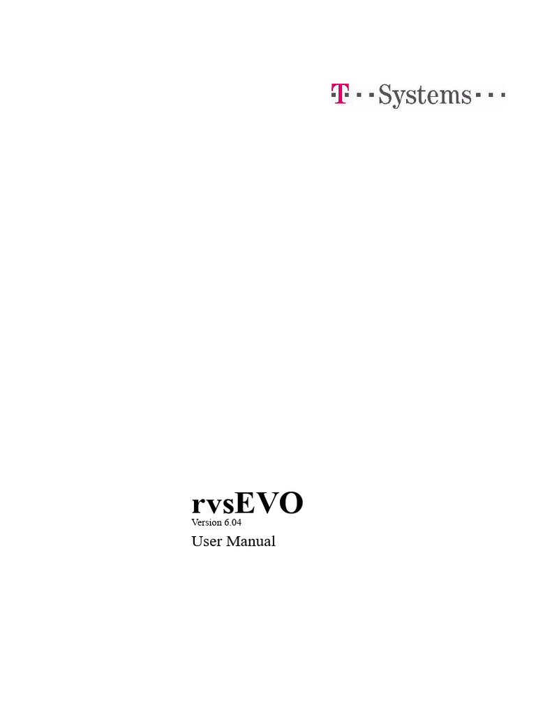 UserManual rvsEVO | PDF | Transport Layer Security | Databases