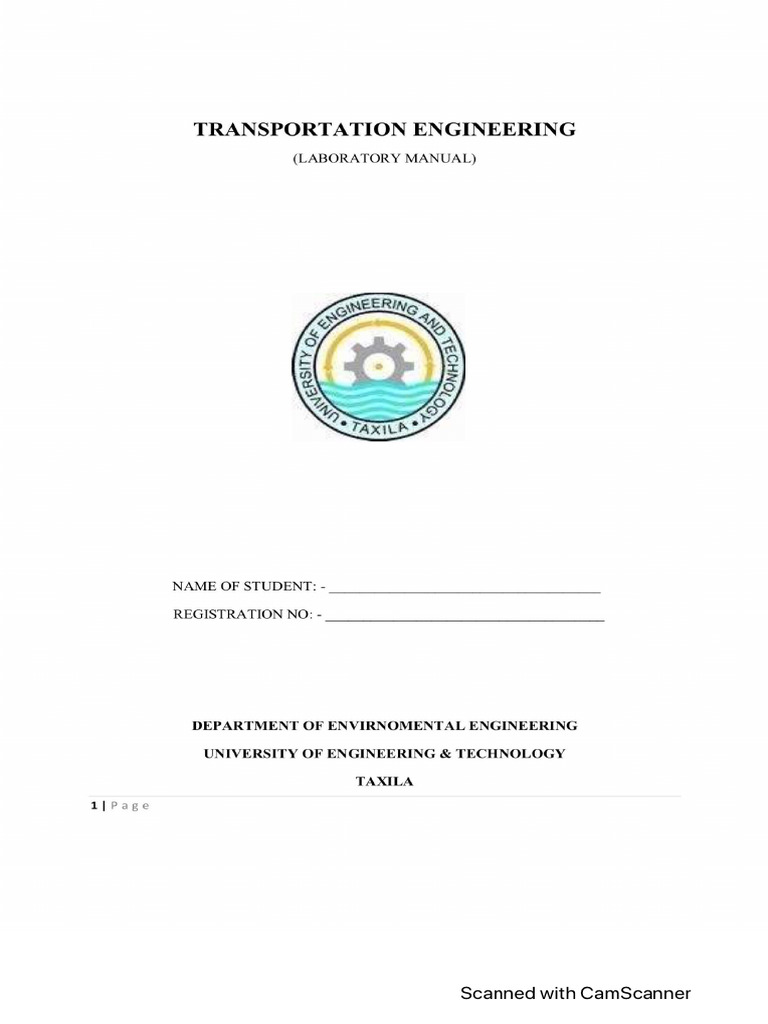 Transportation Engg Manual | PDF