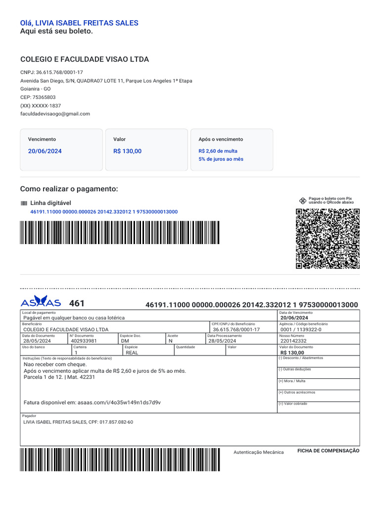 Livia Isabel Freitas Sales | PDF | Dinheiro | Finanças pessoais