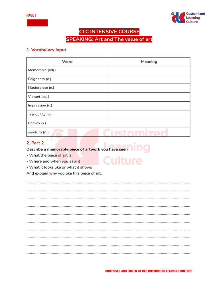 Speaking 2 Handout Intensive | Download Free PDF | Cognition | Liberal ...