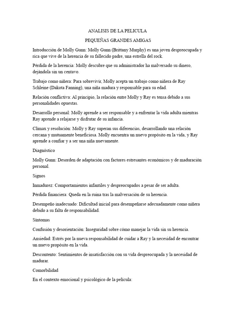 Analisis de Pelicula | PDF | Desorden obsesivo compulsivo | Ansiedad