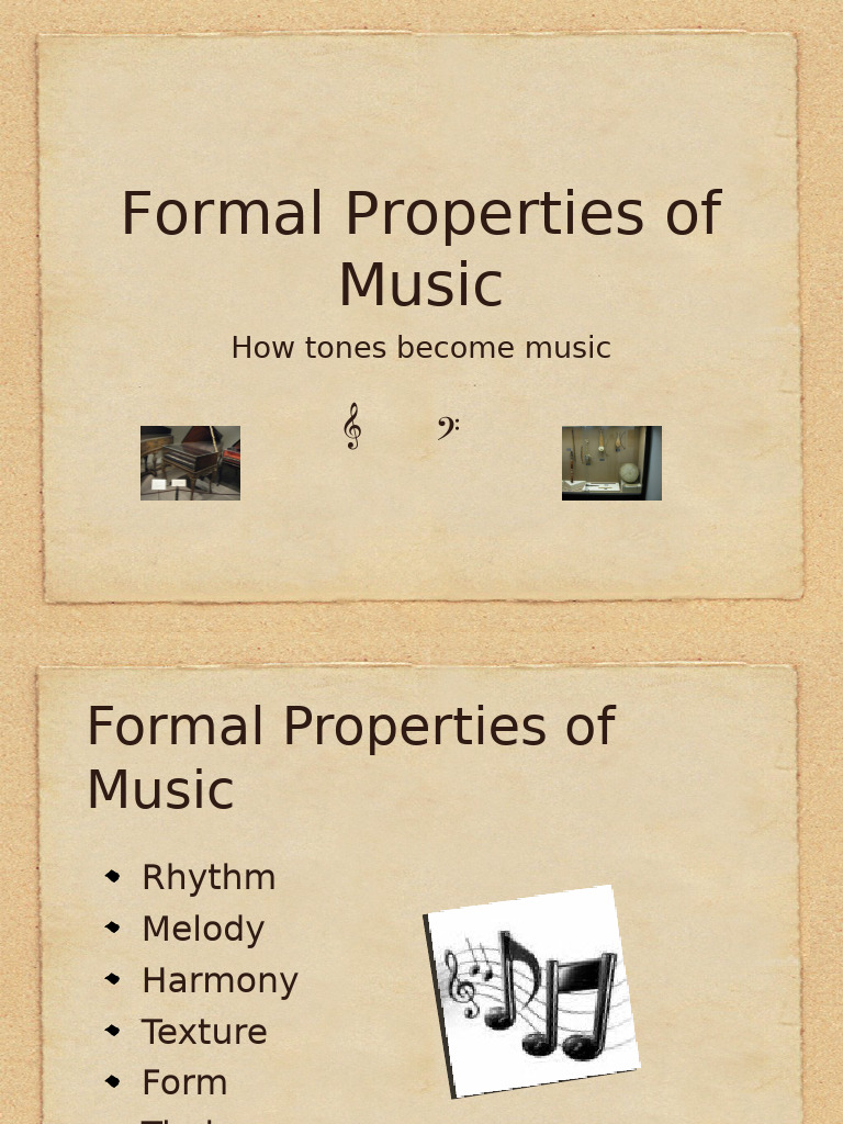 Formal Properties of Music | PDF