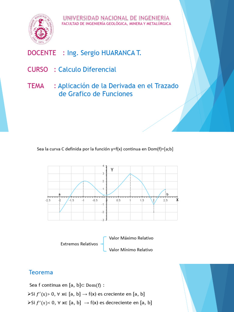12clase de La Derivada en El Trazado de Grafica de Funciones Impresion | Descargar gratis PDF ...