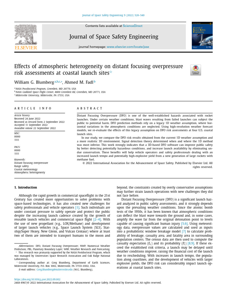 Effect of Atmospheric Heterogeneity On Distant Focusing Overpressure ...