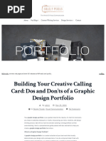 Graphic Design Portfolio Tips | PDF | Graphic Design | Graphics