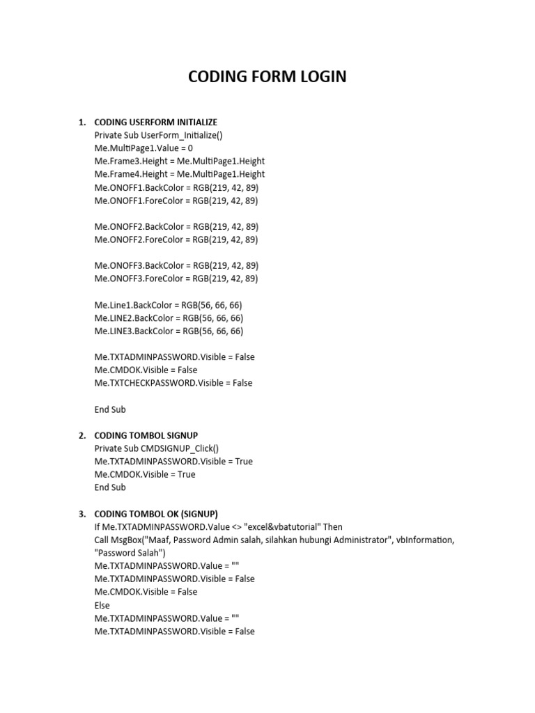 Coding Form Login | PDF | Crime Prevention | Utility Software