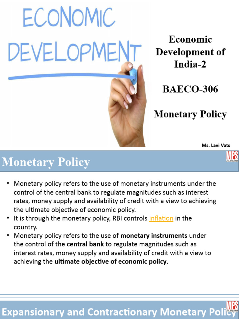 Monetary Policy-1 | PDF | Monetary Policy | Reserve Bank Of India