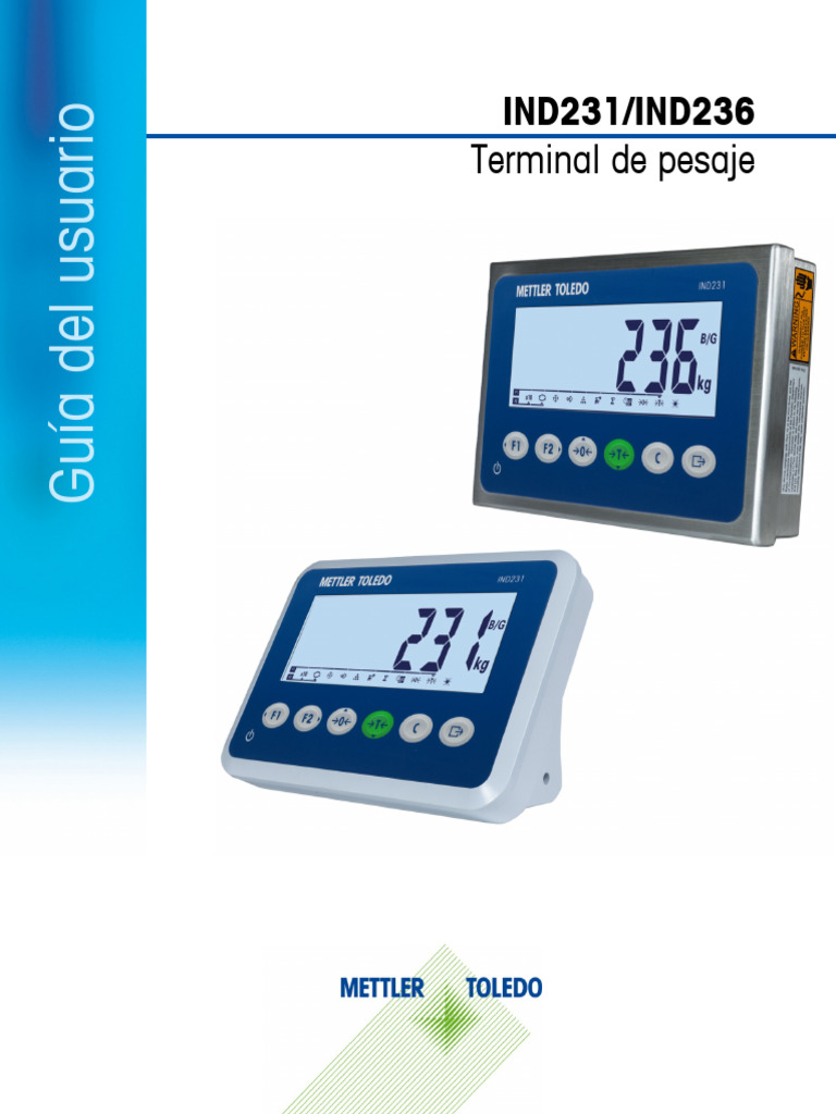 Terminal de Pesaje: IND231/IND236 | PDF | Calibración | USB
