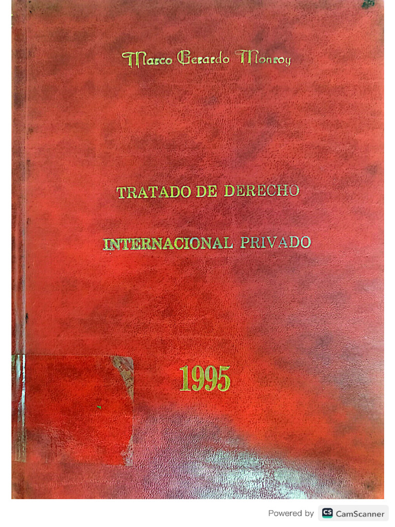 Tratado de DIP, Marco Gerardo Monroy | PDF
