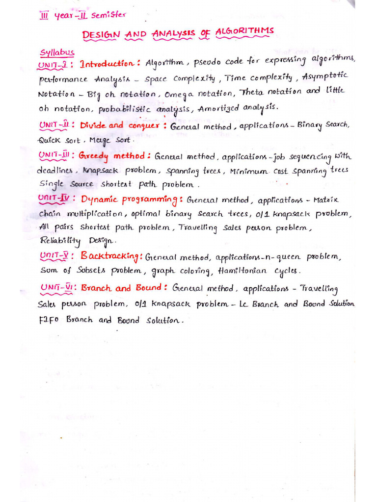Daa Notes | PDF Daa Notes | PDF