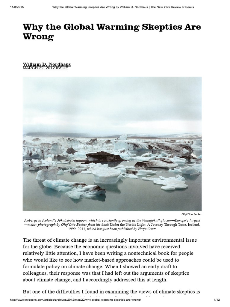 Global Warming Skeptics Debunked | PDF