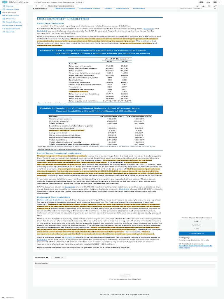 Non-Current Liabilities | PDF | Equity (Finance) | Balance Sheet